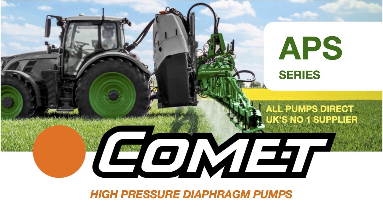Comet APS Series High Pressure Diaphragm Pumps and Accessories