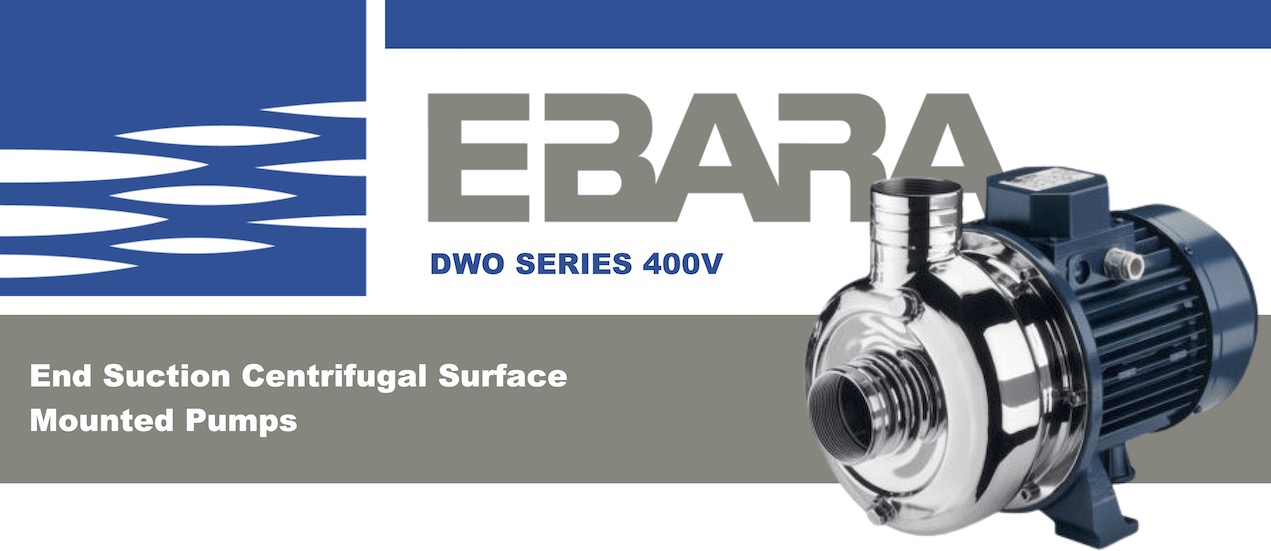 Ebara DWO 150 End Suction Centrifugal Pumps 400V 550 Lpm 10 Hm