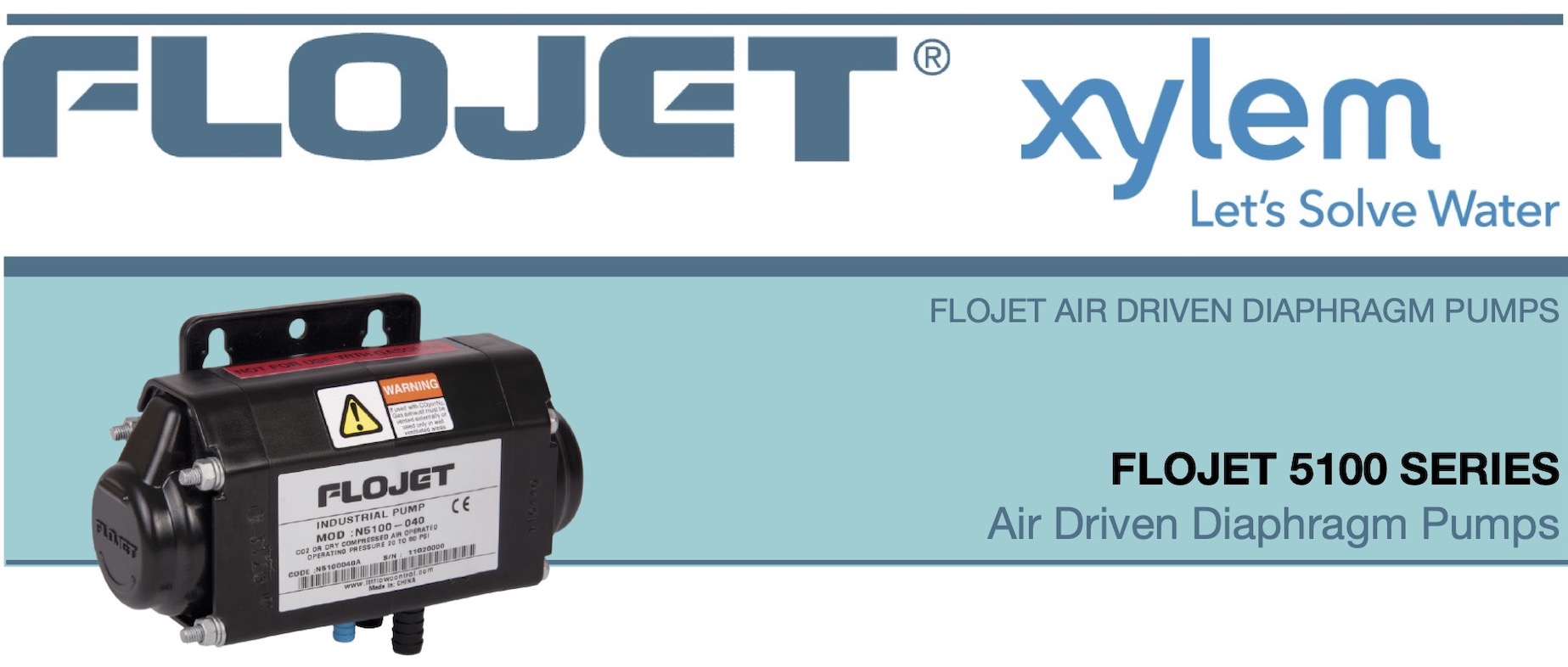 Flojet Air Driven Diaphragm Pump N5100-040
