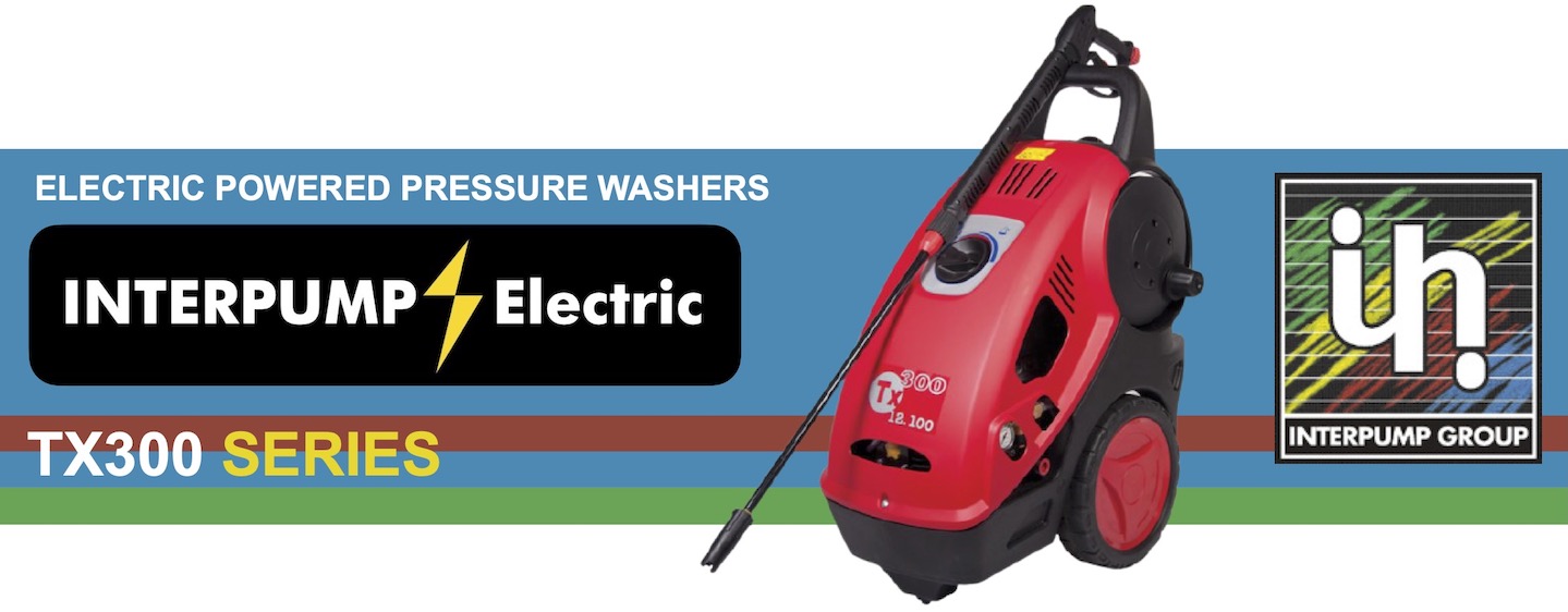 Interpump TX300 Electric Pressure Washer 100 Bar 15 Lpm230v