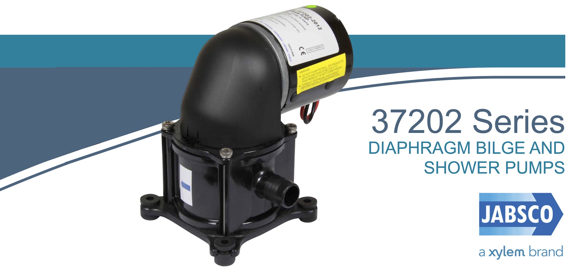 Jabsco 37202 Series Diaphragm Bilge and Shower Pumps