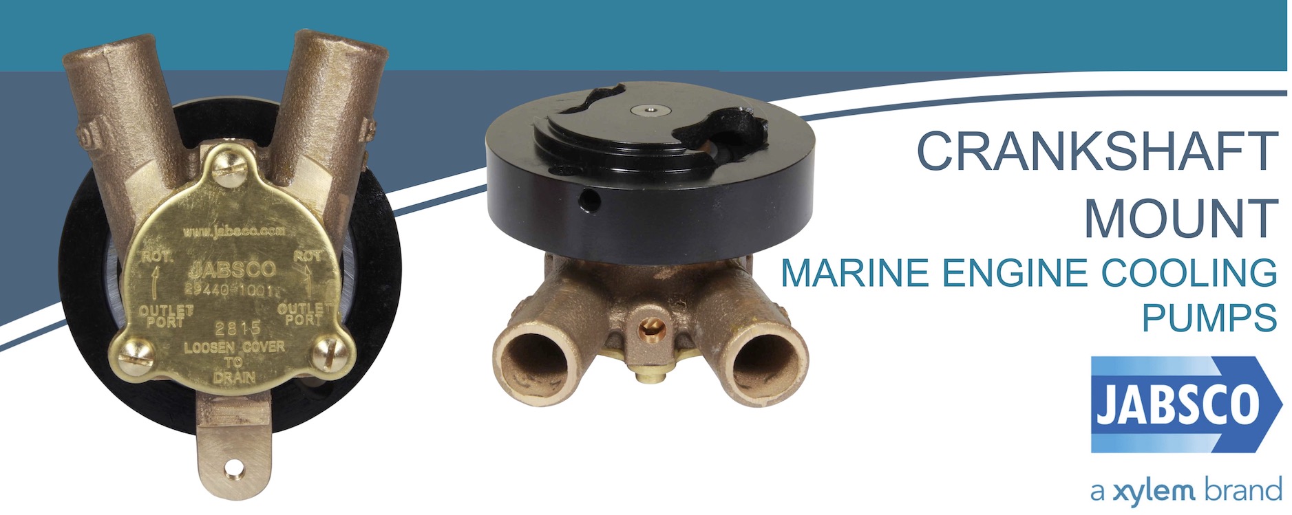 Jabsco Marine Engine Cooling Pumps Crankshaft Mounted