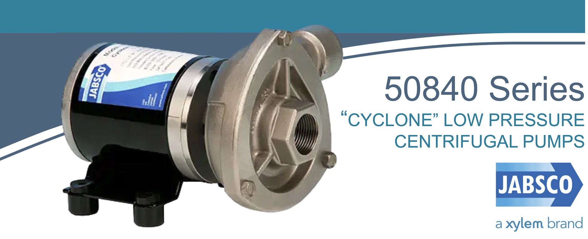 Jabsco 50840 Cyclone Series Centrifugal Low Pressure Pumps