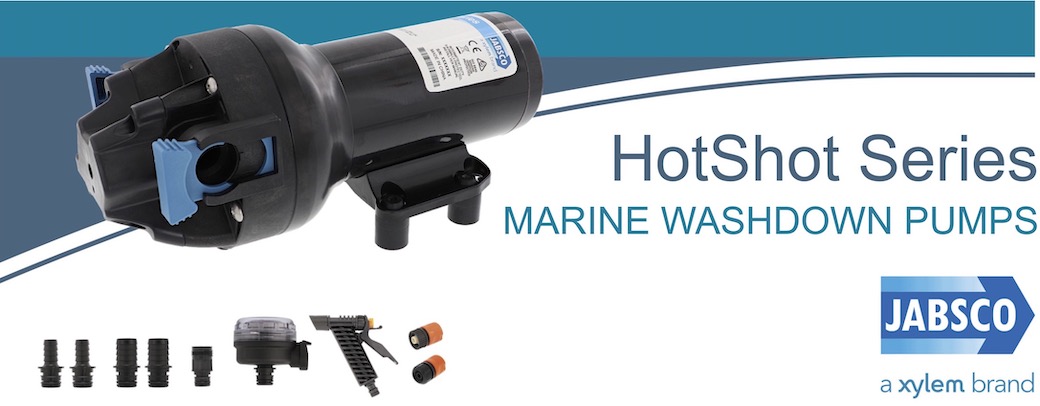 Jabsco HotShot HD6 Washdown Pump P602J-219N-3A 24V 23LPM 70PSI