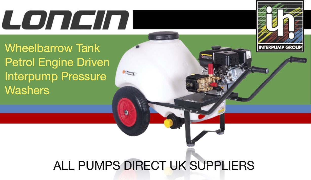 Loncin Petrol Engine Driven Wheelbarrow Tank with Interpump