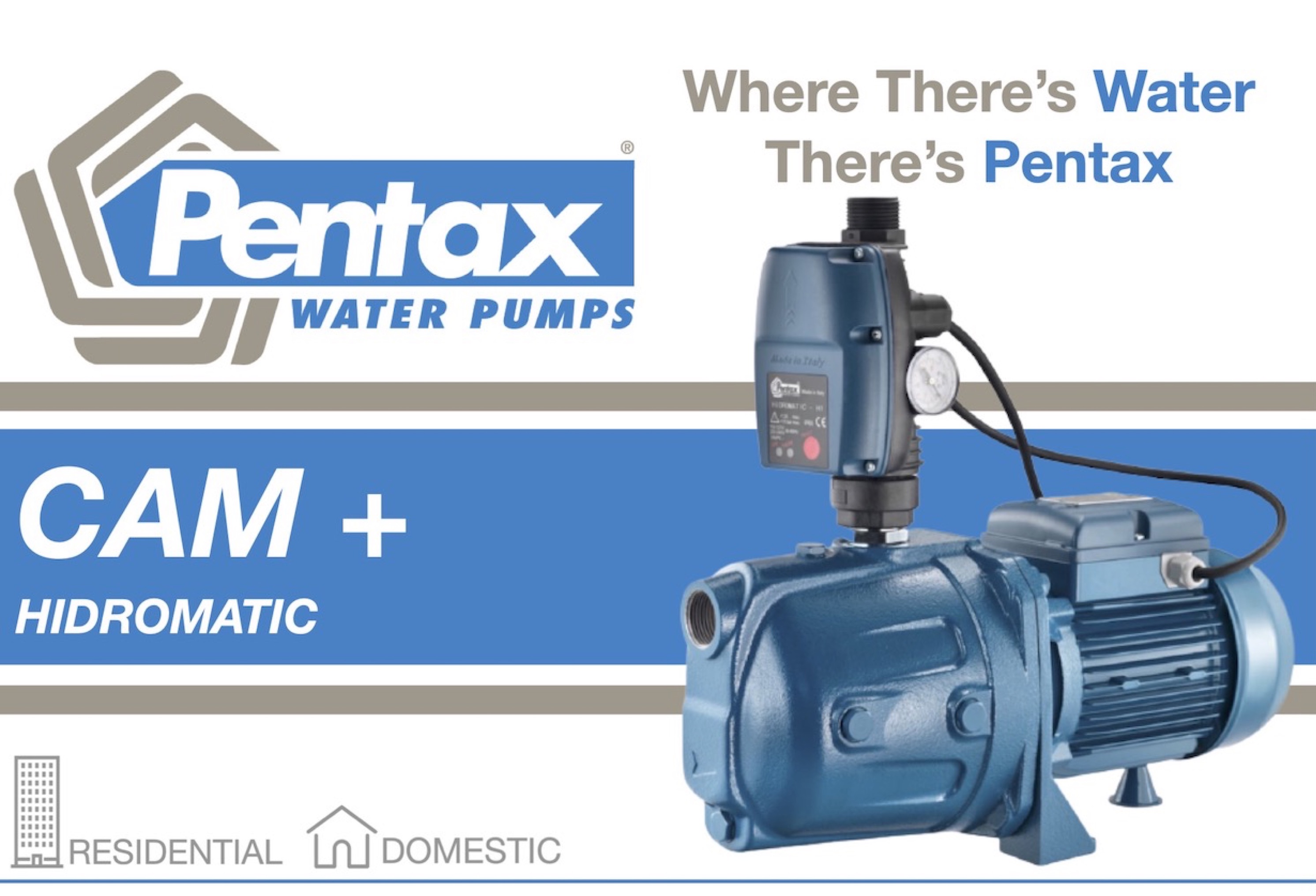 Pentax CAM Pumps with Hidromatic H2 Electronic Flow Control