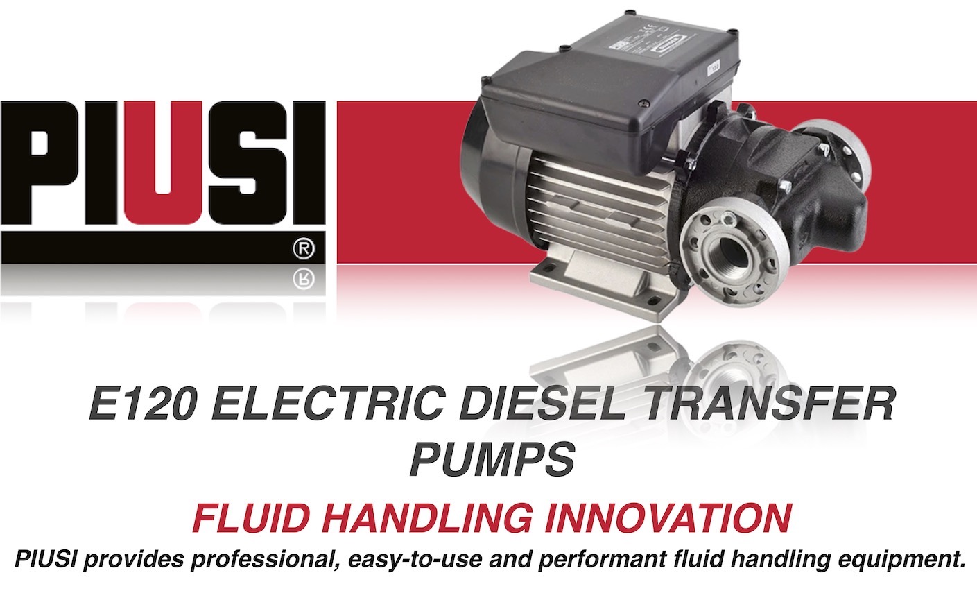 Piusi E120 Electric Diesel Transfer Pump 400v/50Hz 100 Lpm