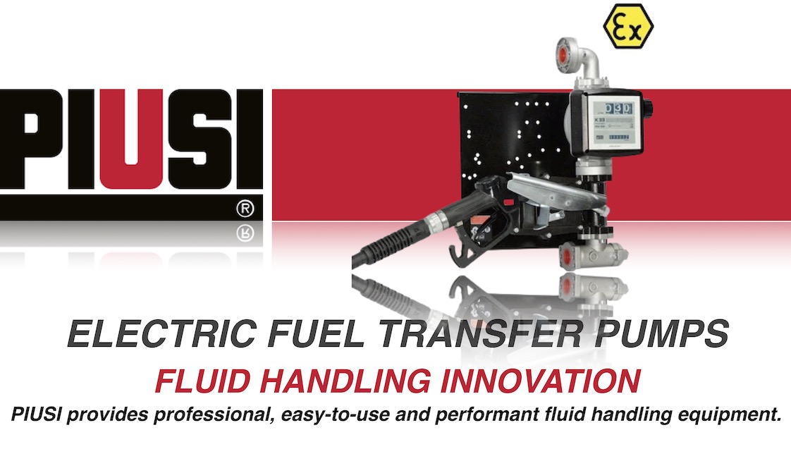 Piusi EX50 Wall Mounted Fuel Transfer ATEX Pump 230v 50 Lpm