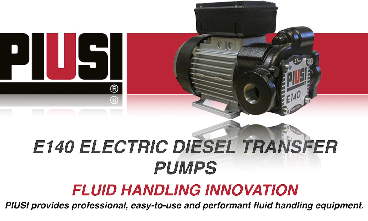 Piusi E140 Electric Diesel Transfer Pump 240v/50Hz 140 Lpm