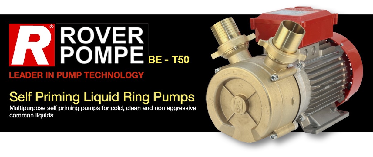 Rover Pompe BE-T50 Self Priming Liquid Ring Reversing Pump 400v