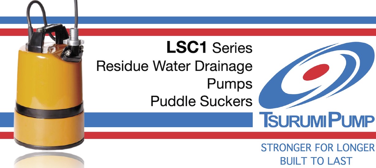 Tsurumi LSC1.4S Puddle Sucker Flood Pumps