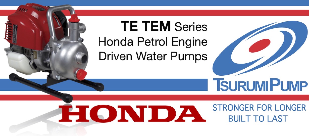 Tsurumi TE Compact Petrol Engine Driven Water Pumps